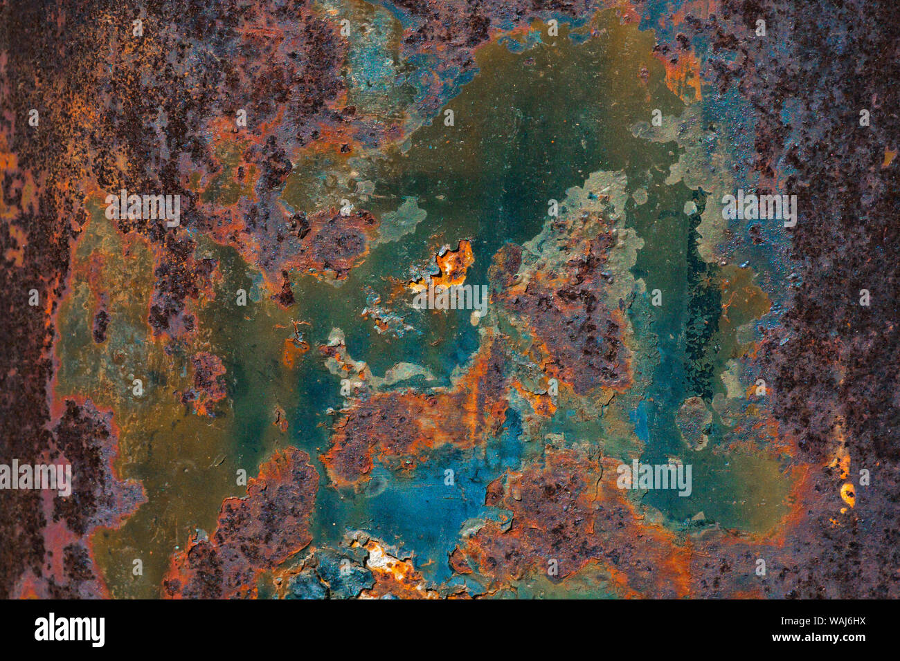Details of rust and paint on metal Stock Photo - Alamy