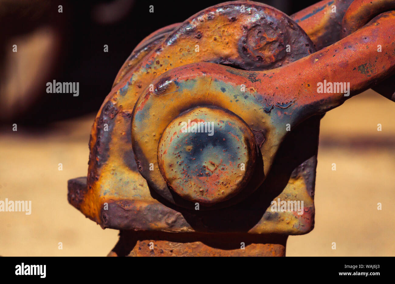 Details of rust and paint on metal Stock Photo - Alamy