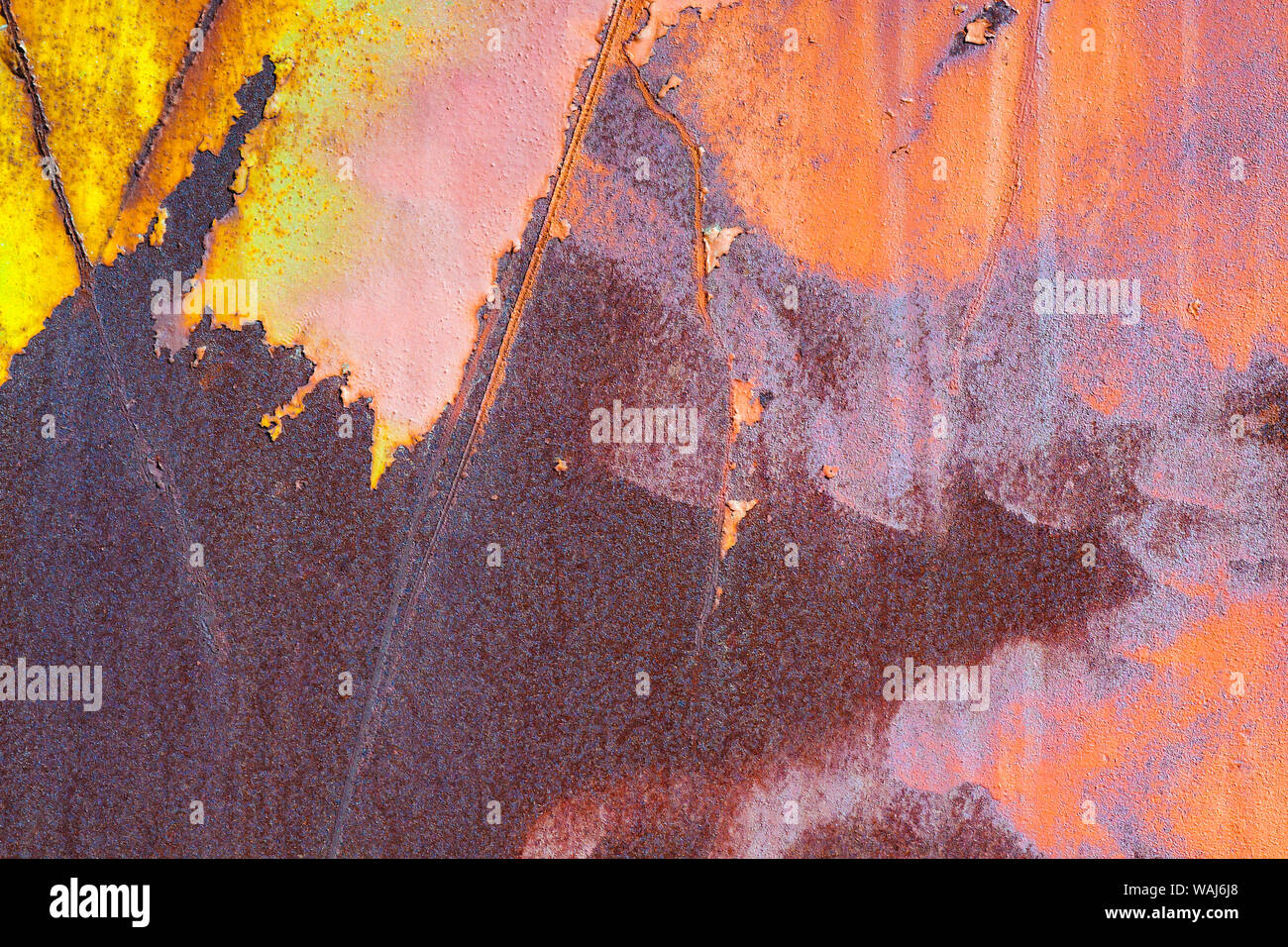 Details of rust and paint on metal Stock Photo - Alamy
