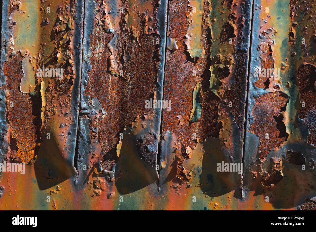 Details of rust and paint on metal Stock Photo - Alamy