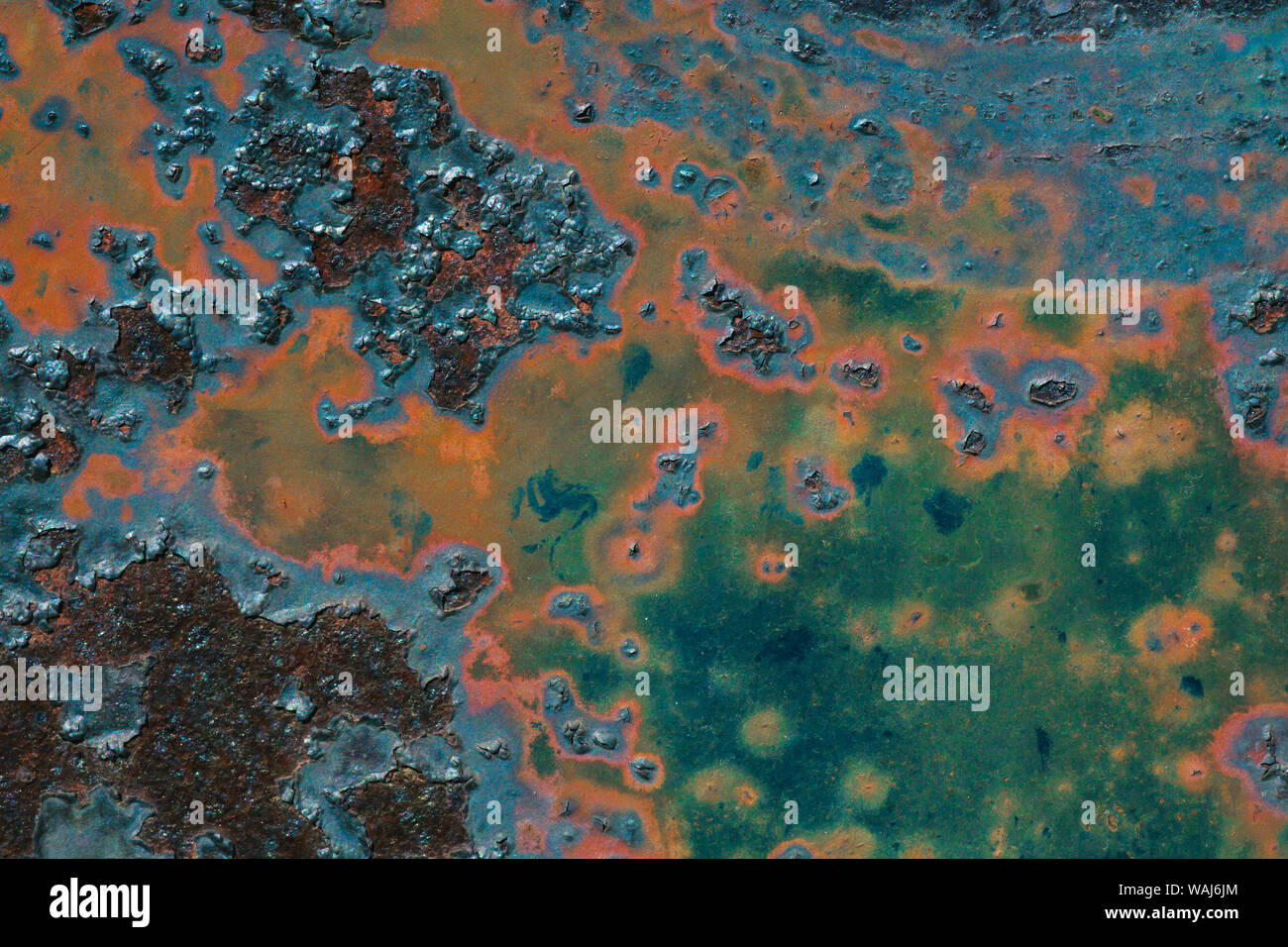 Details of rust and paint on metal Stock Photo - Alamy