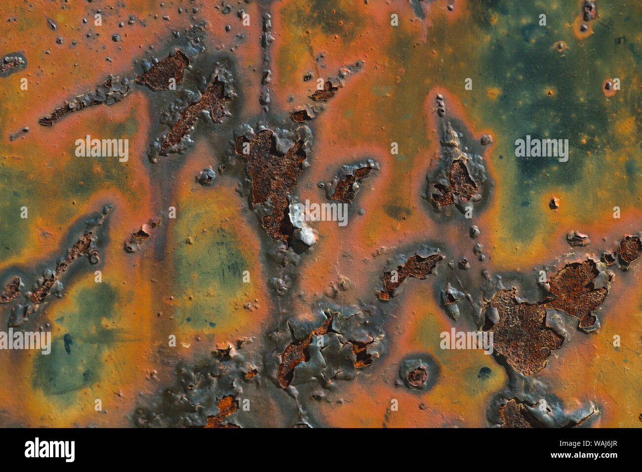 Details of rust and paint on metal Stock Photo - Alamy