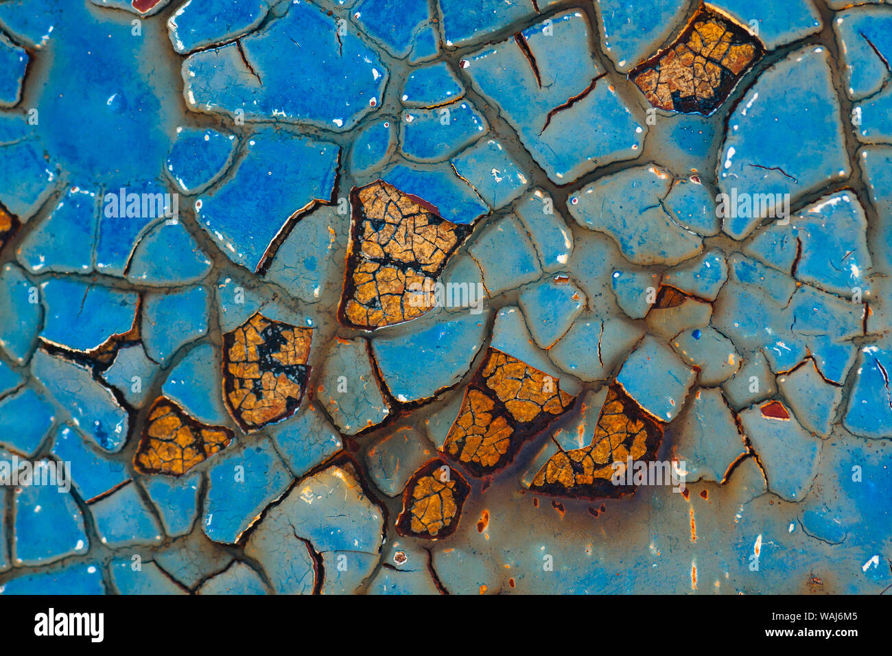 Details of rust and paint on metal Stock Photo - Alamy