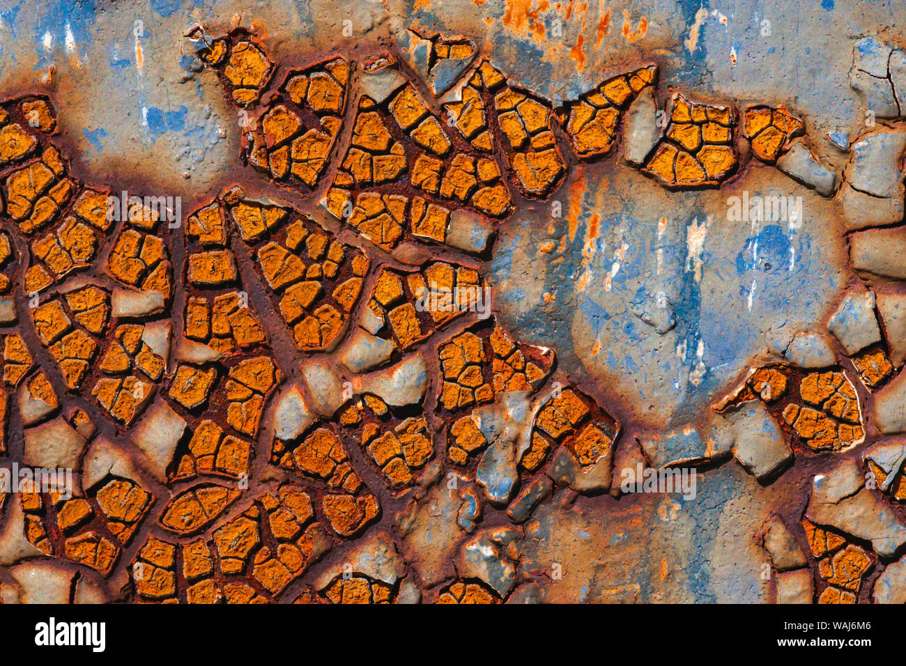 Details of rust and paint on metal Stock Photo - Alamy