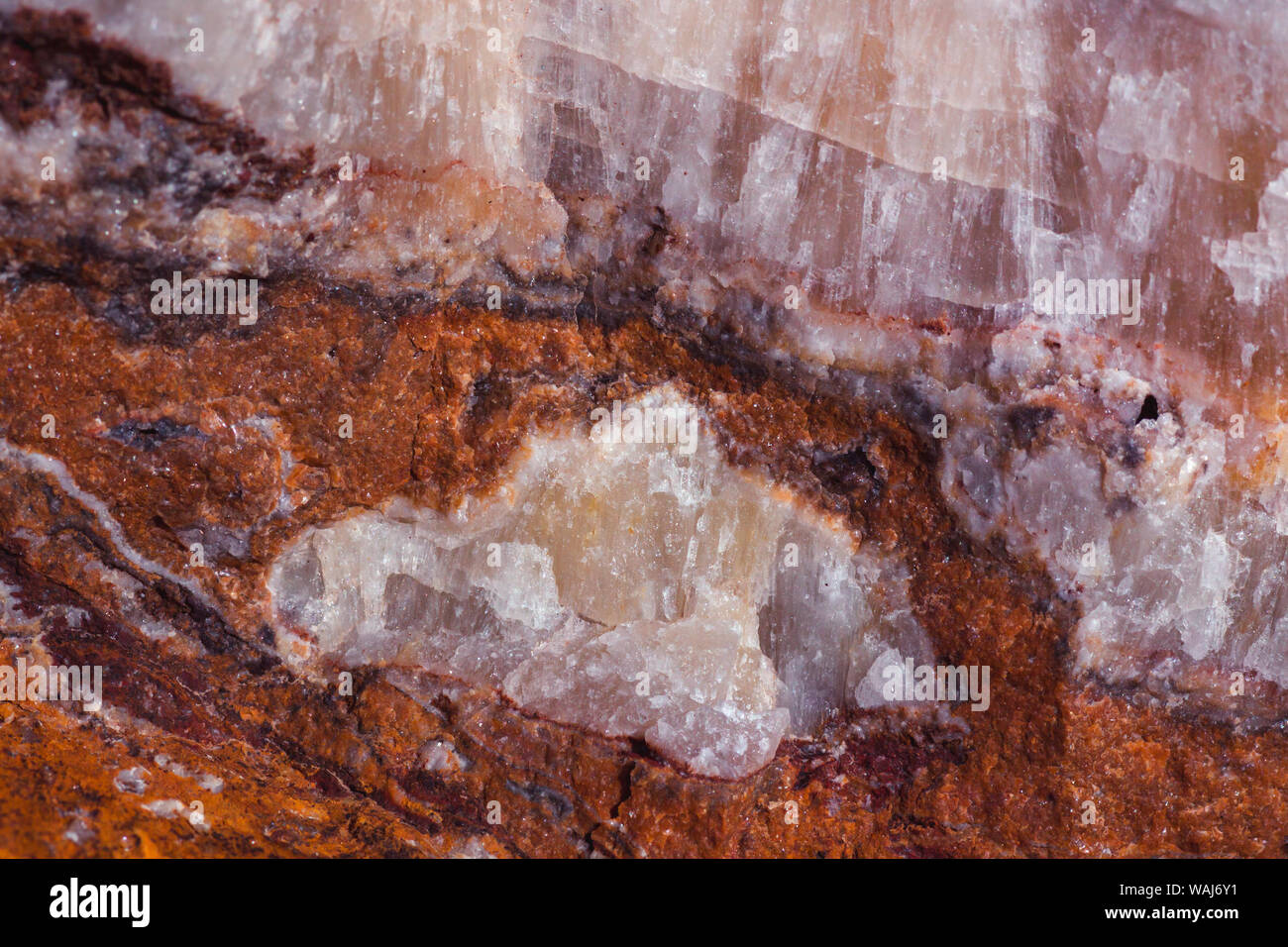 Crystals on metamorphic rock Stock Photo - Alamy