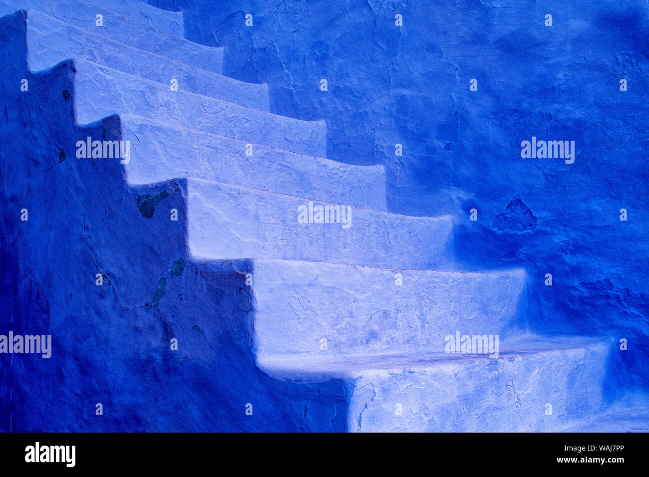 Blue stairs hi-res stock photography and images - Alamy