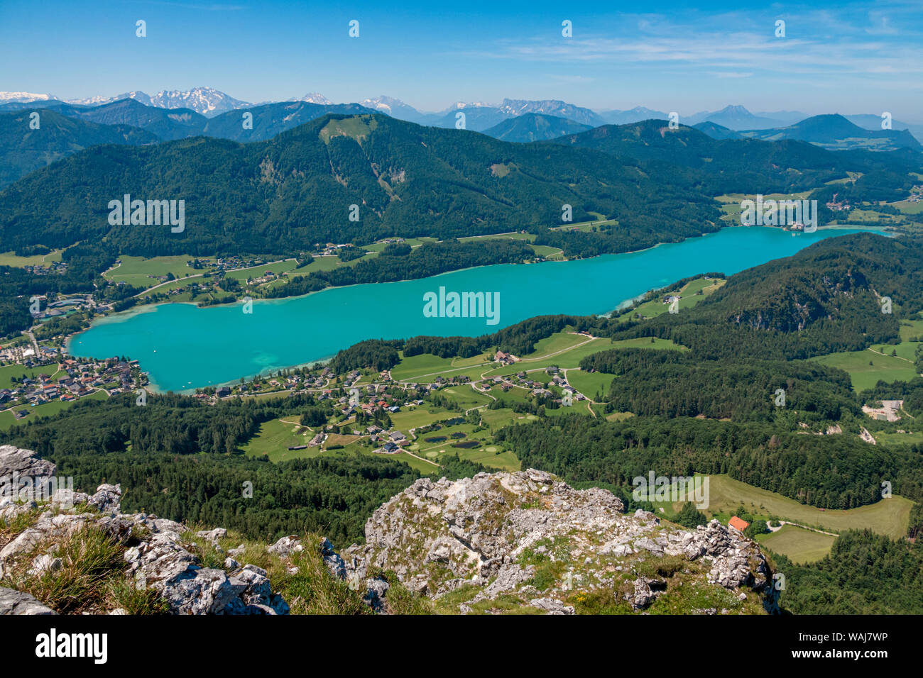 Lake Fuschlsee, Austria in summer Stock Photo - Alamy