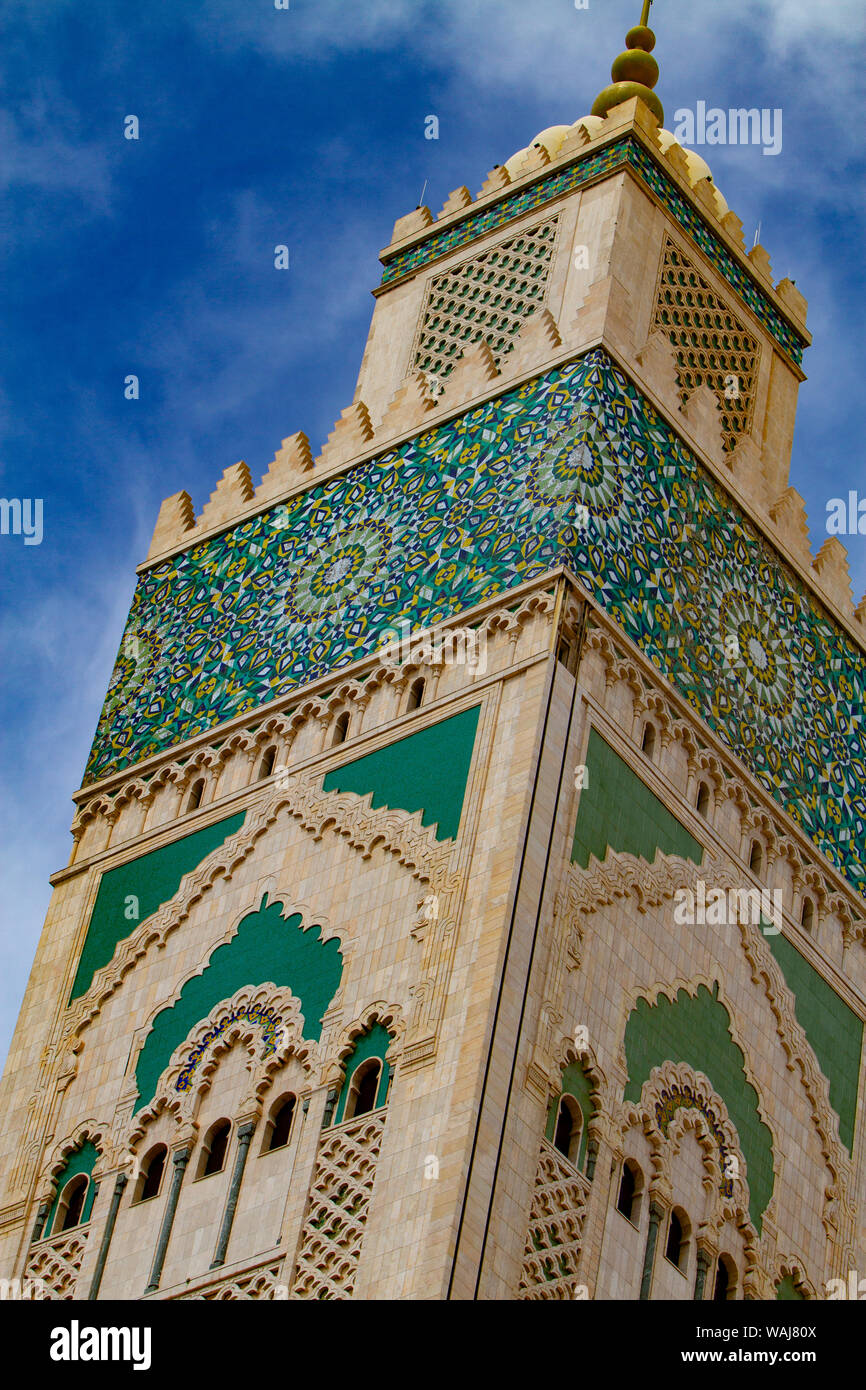 Casablanca, Morocco. Hassan II Mosque, largest mosque in Morocco Stock ...