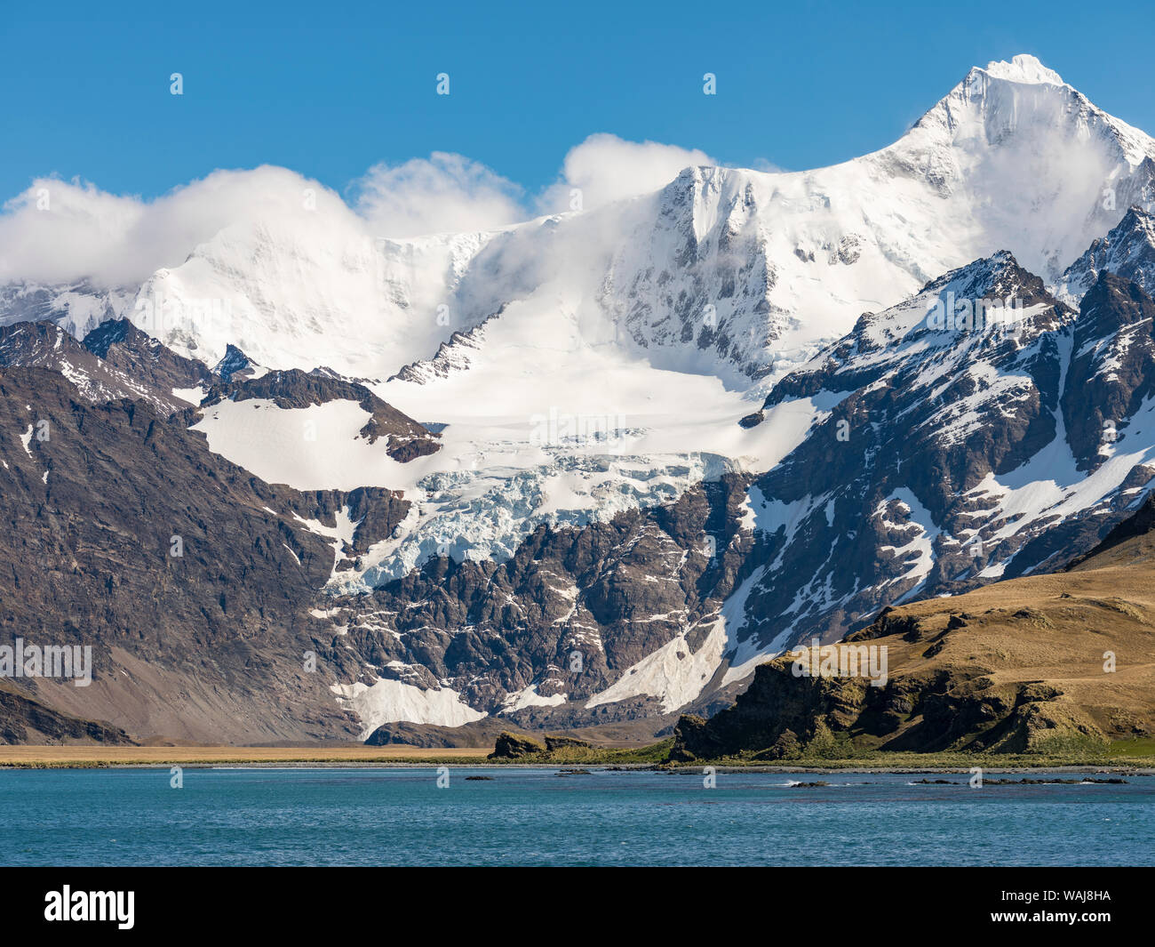 Cumberland East Bay and the mountains of the Allardyce Range. Mount ...
