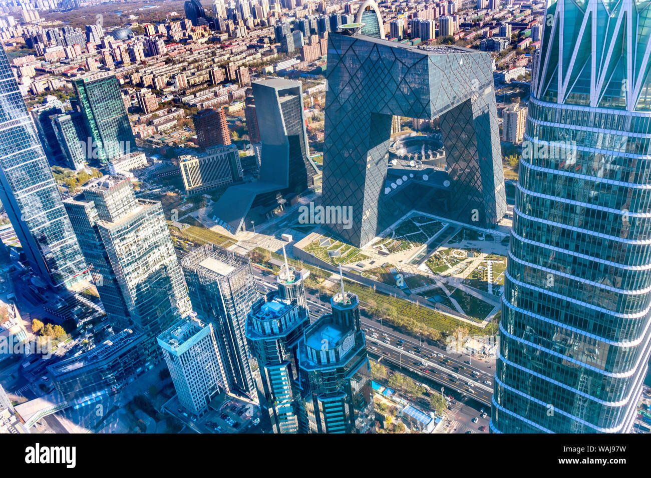 China World Trade Center, Z15 Tower. CCTV Pants Building, Guamao ...