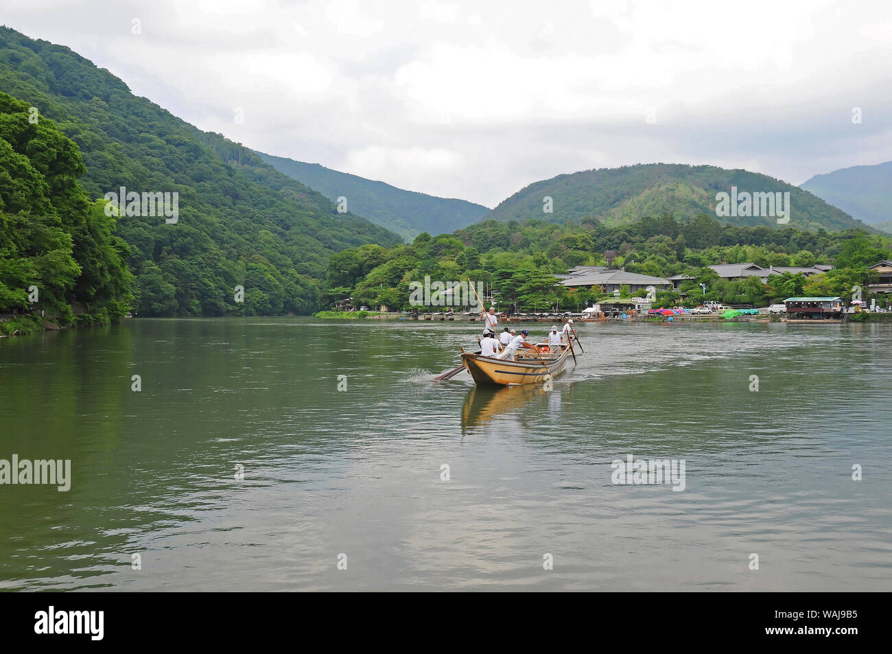 Boat on the river Stock Photo - Alamy