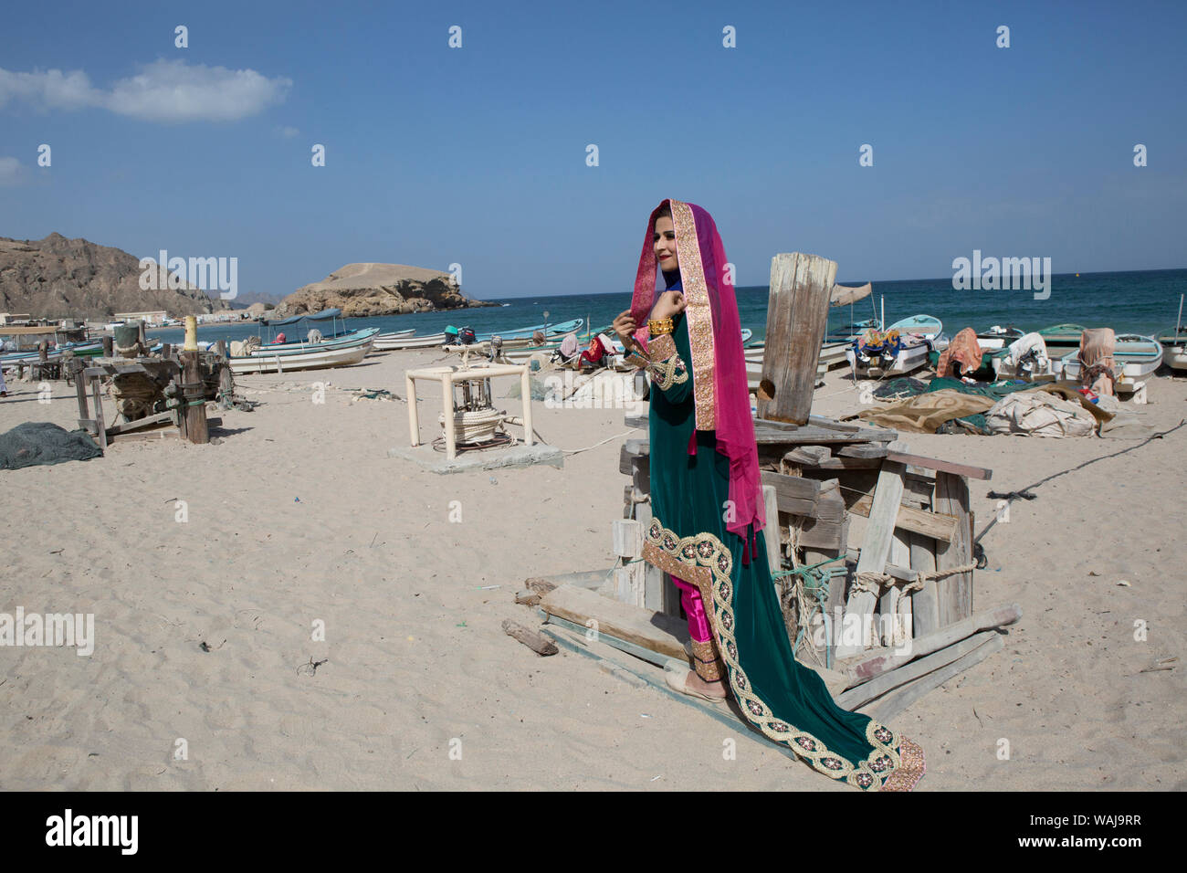 Qantab fishing village. Al Bilad, Oman. (MR Stock Photo - Alamy