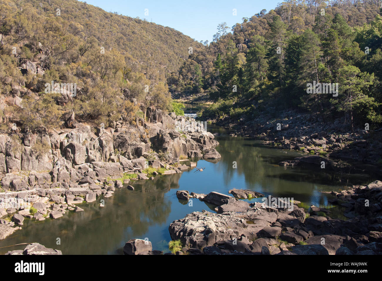 Australia, Tasmania, Launceston. Cataract Gorge South Esk River formed ...
