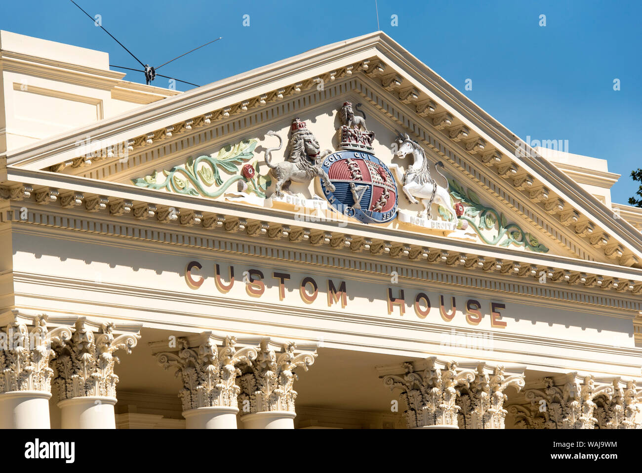 Australia, Tasmania, Launceston. Custom House built during late 1800's ...
