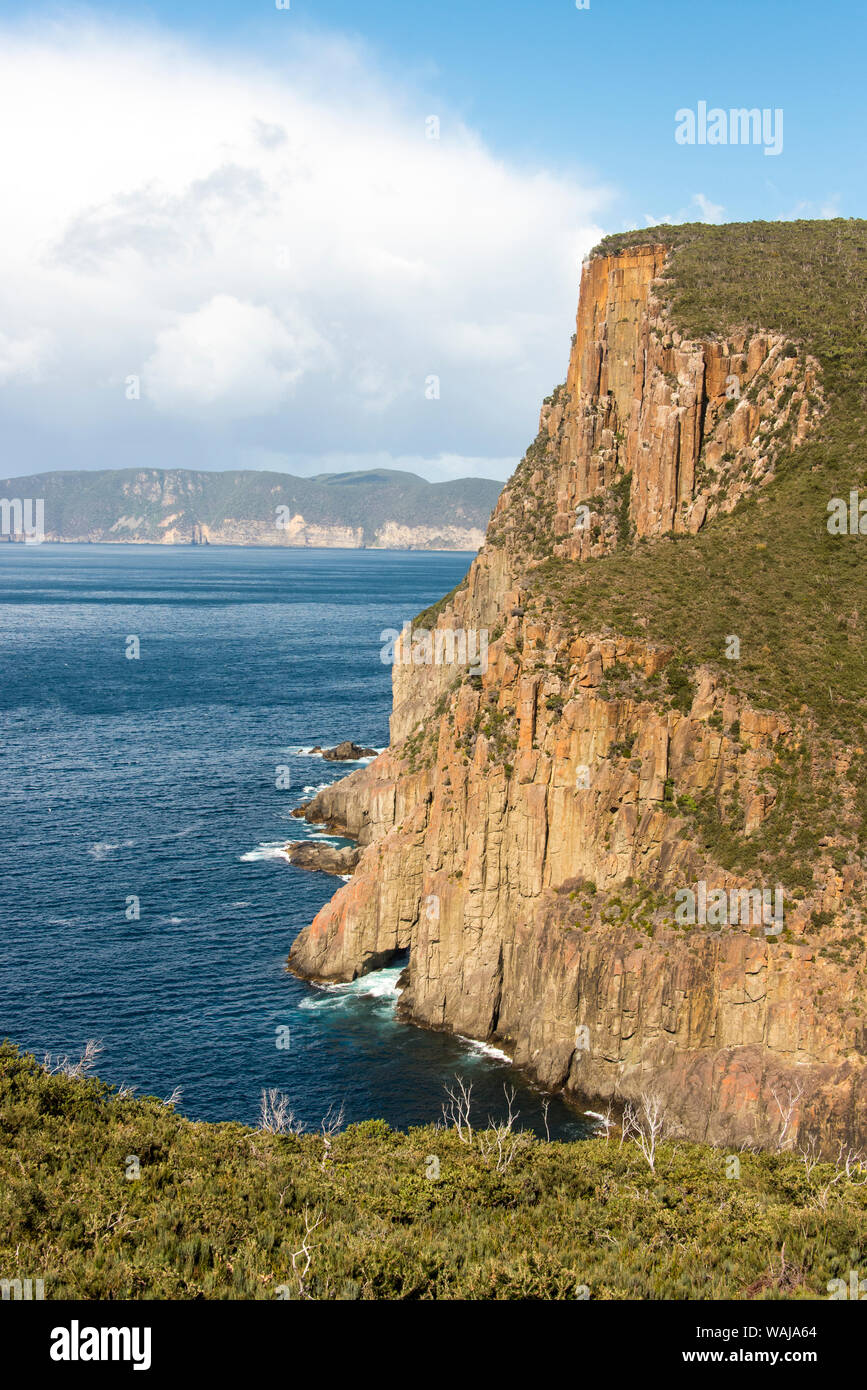 Australia, Tasmania, Tasman National Park. Impressive dolerite columns ...