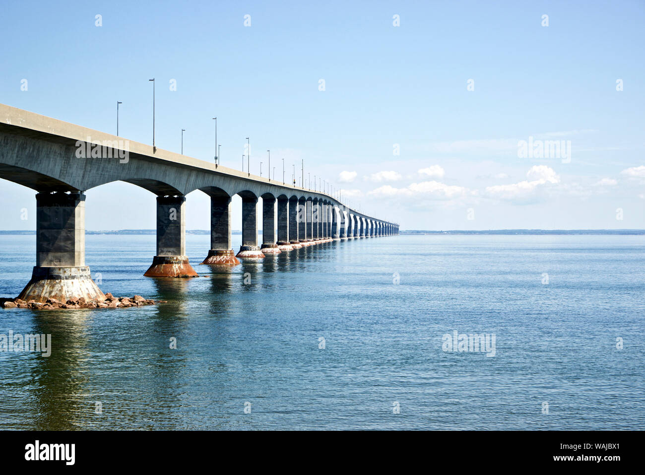 Canada, New Brunswick. Confederation Bridge along the Trans-Canada ...