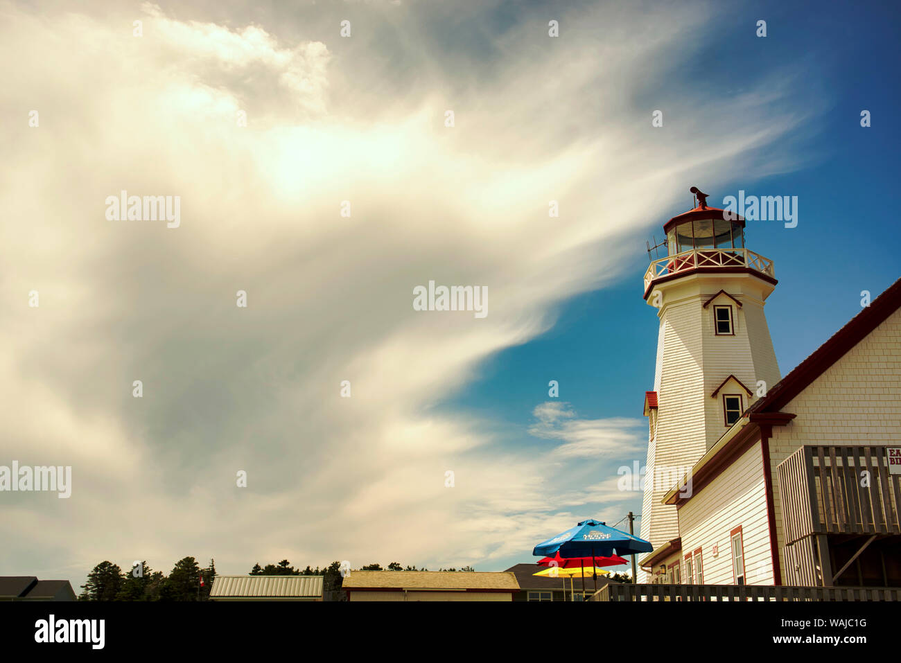 Canada, Prince Edward Island. East Point Lighthouse. (Editorial Use ...