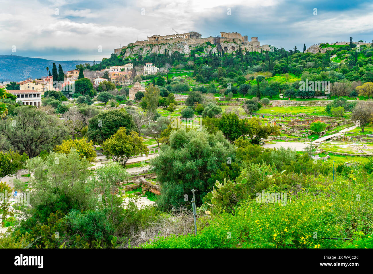Ancient Agora Marketplace, Stoa of Attalos Parthenon on the Acropolis ...