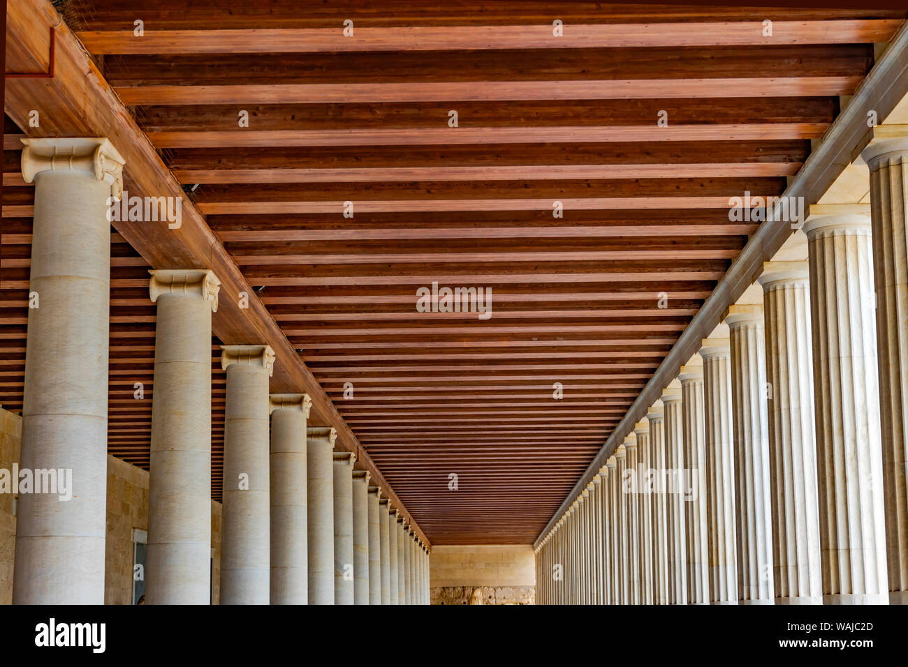 Ancient Agora Marketplace, Stoa of Attalos, Athens, Greece. Agora ...
