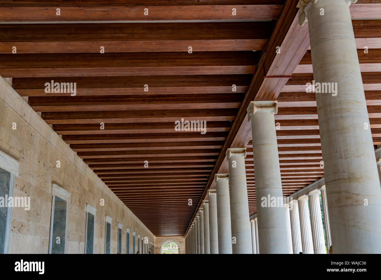 Ancient Agora Marketplace, Stoa of Attalos, Athens, Greece. Agora ...