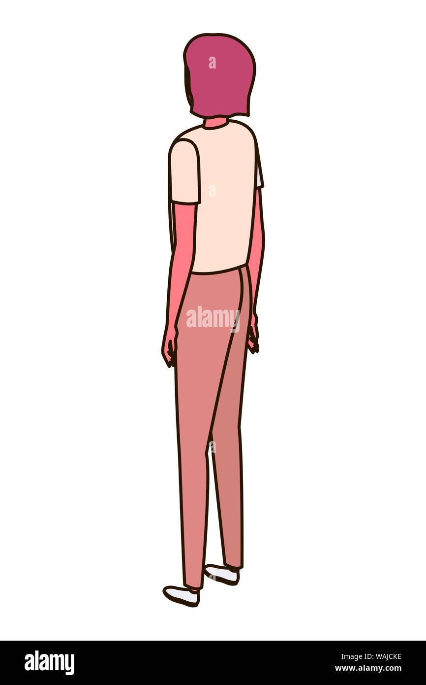 Man looking back suit Stock Vector Images - Alamy