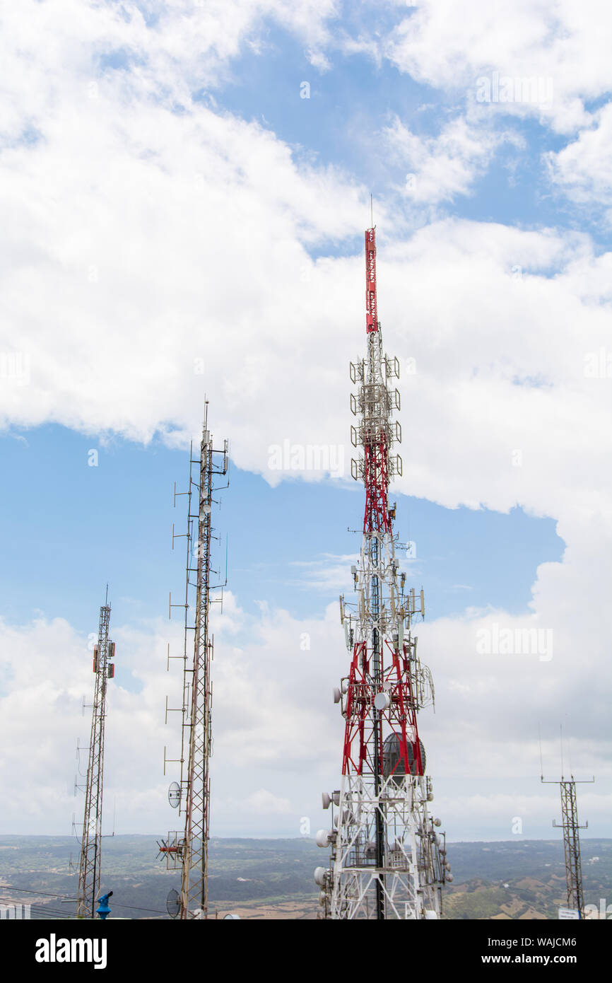 Telecoms tower, mobile phone tower, cellphone tower Stock Photo - Alamy