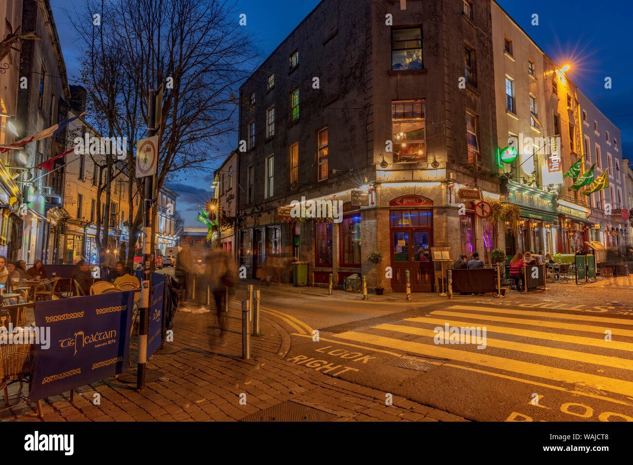 Vibrant streets at dusk in downtown Galway, Ireland Stock Photo - Alamy