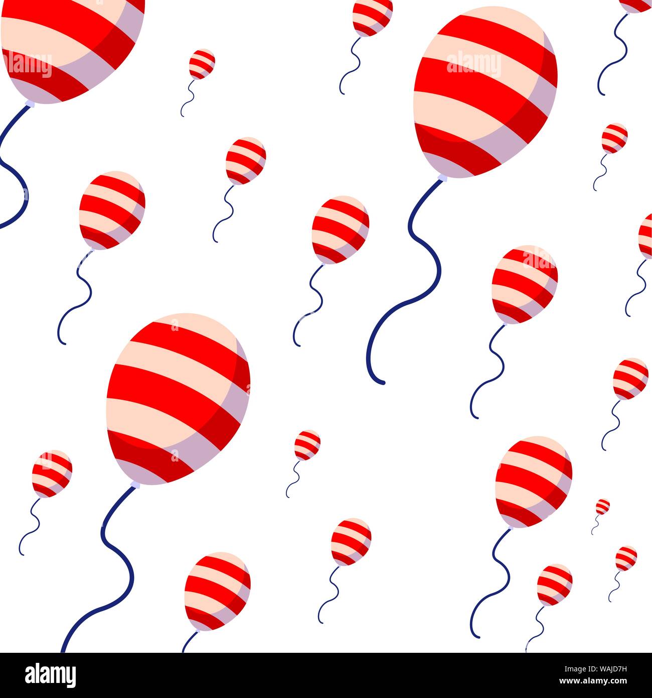 happy labor day - balloons decoration celebration background vector ...