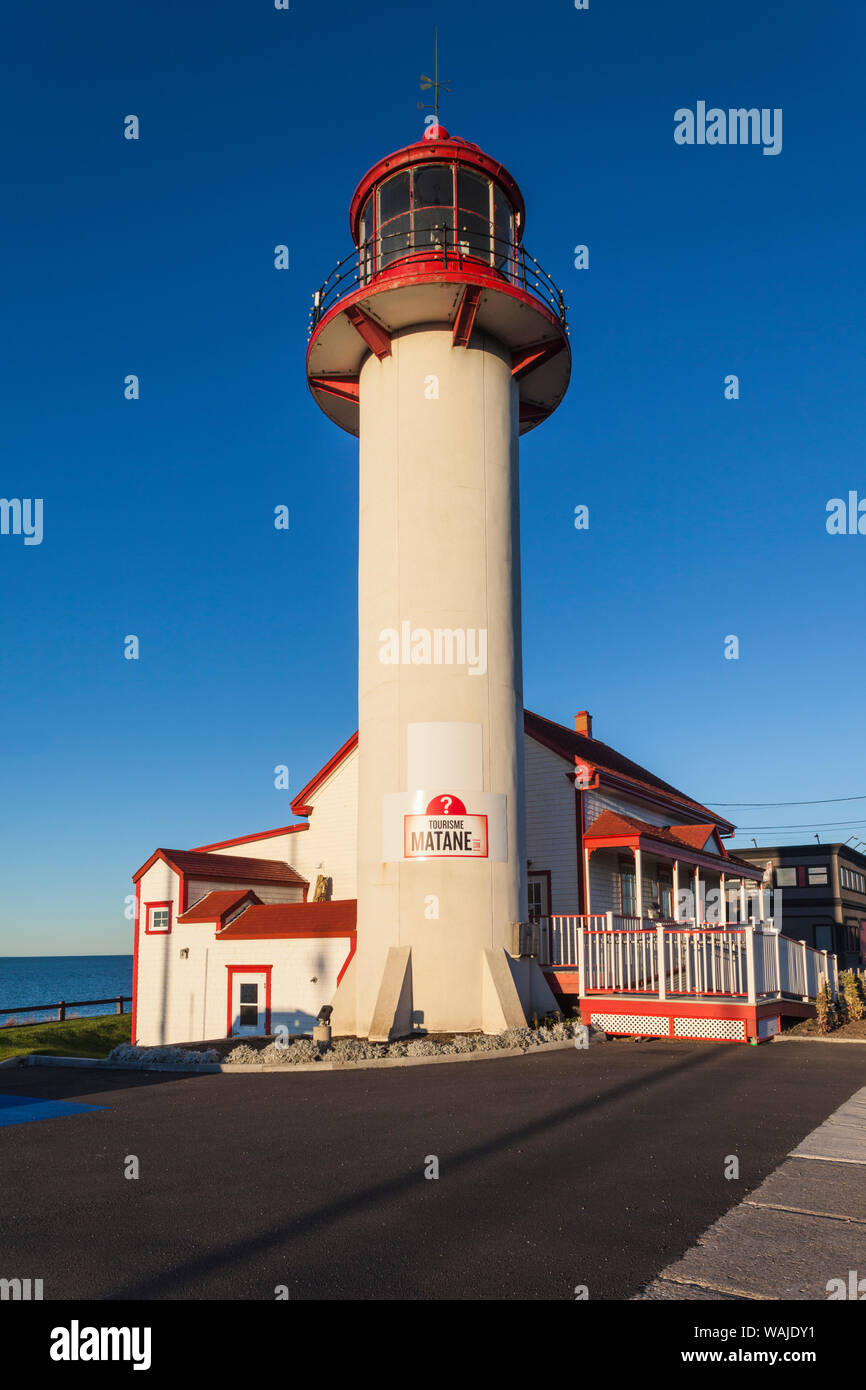 Canada, Quebec, Matane. Matane Lighthouse Stock Photo - Alamy