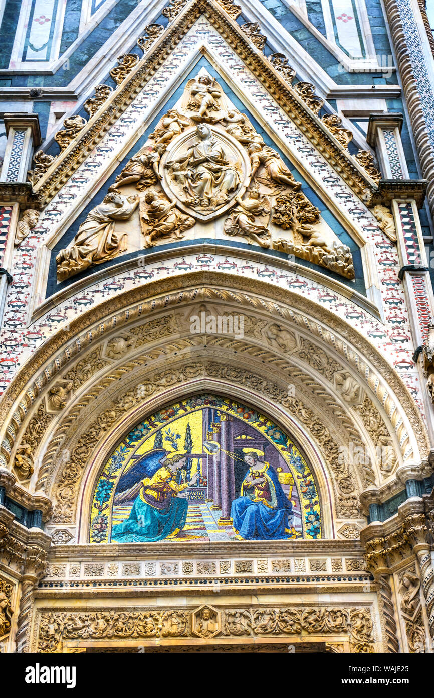 Annunciation of the Blessed Virgin Mary mosaic, Florence, Italy ...
