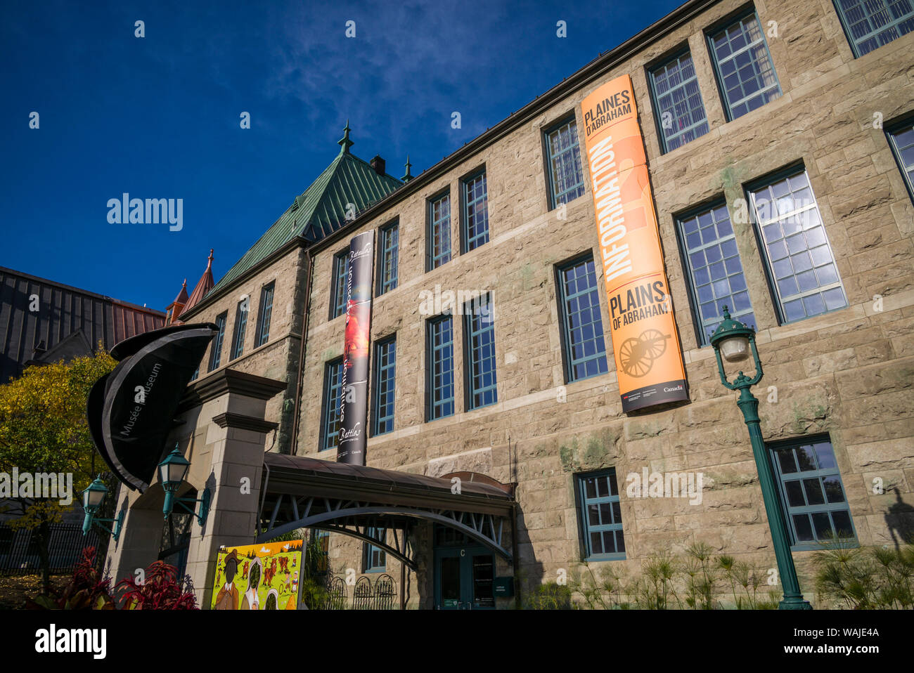 Canada, Quebec, Quebec City. Plains of Abraham Museum exterior Stock ...