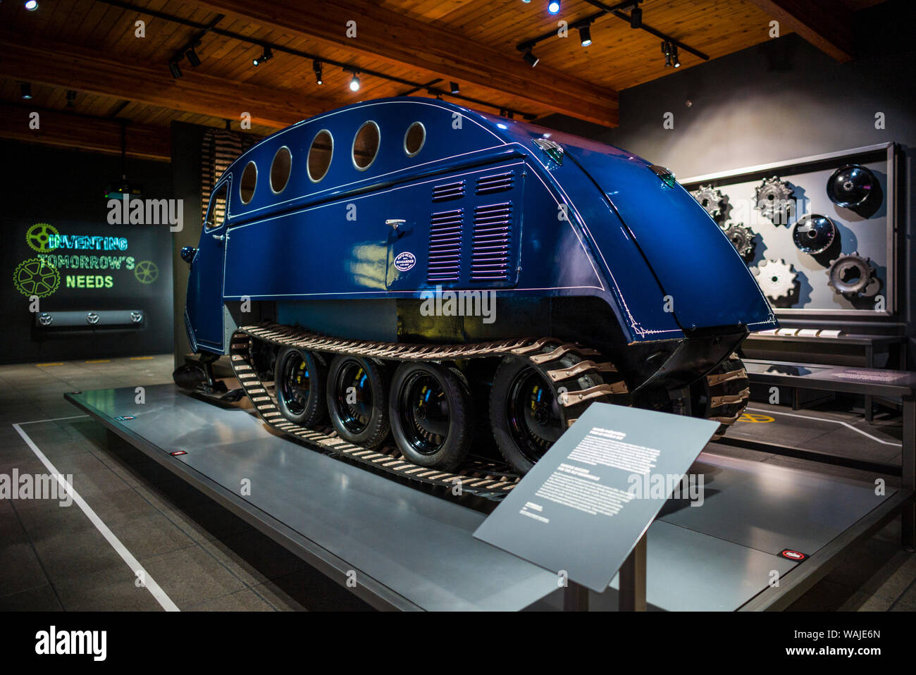 Canada, Quebec, Valcourt. Musee Joseph-Armand Bombardier, museum ...