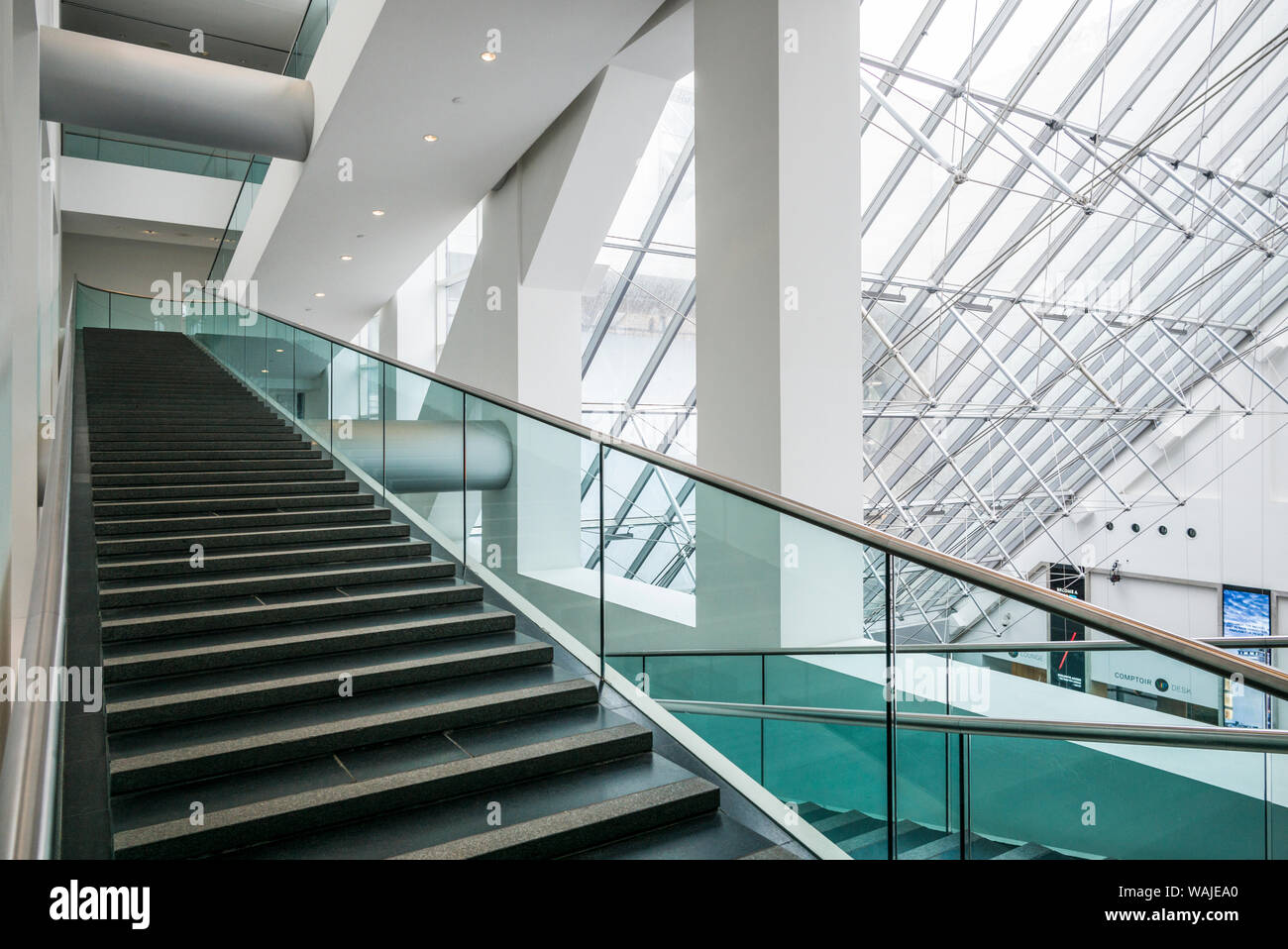 Canada, Quebec, Montreal. Musee des Beaux Arts stairs Stock Photo - Alamy