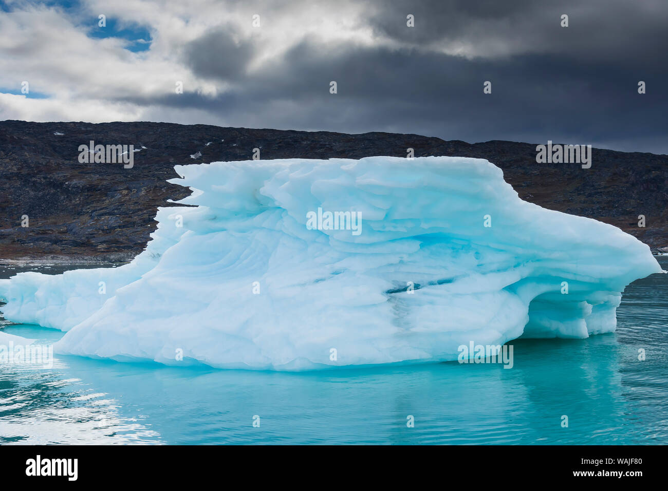 Greenland. Eqip Sermia. Weathered iceberg Stock Photo - Alamy
