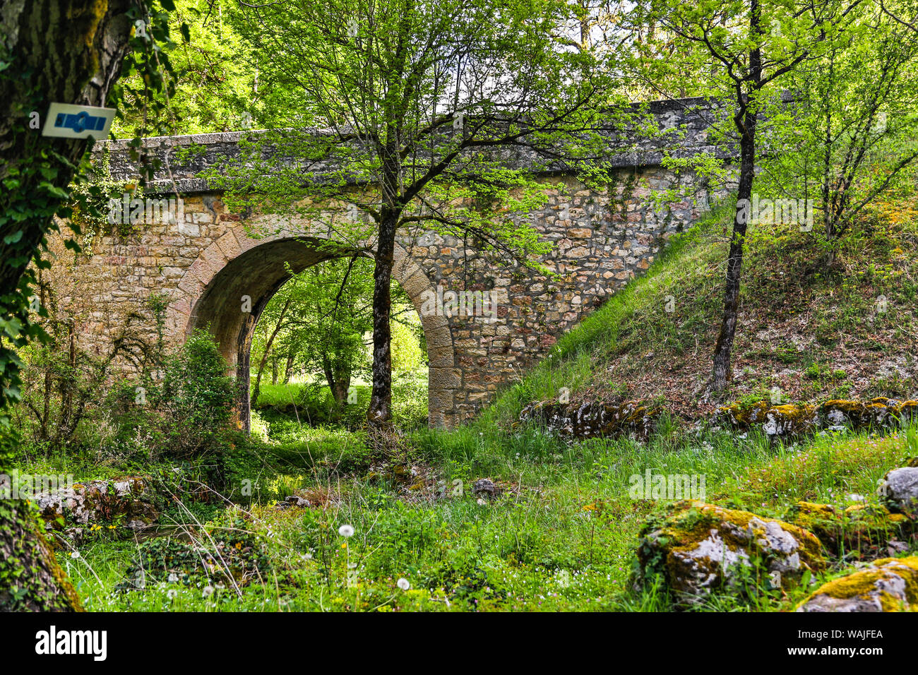 France, La Garrigue. Historic laundry site (Lavoir Stock Photo - Alamy