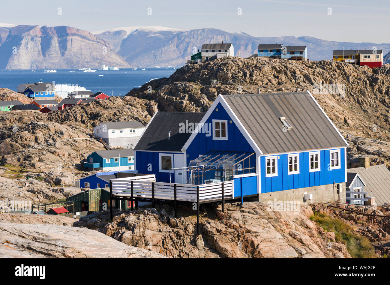 Small town of Uummannaq, northwest Greenland Stock Photo - Alamy