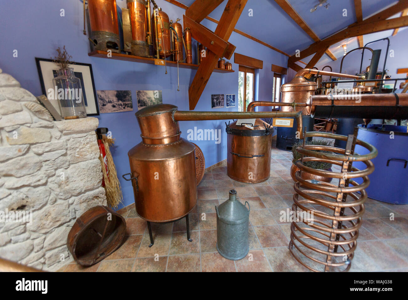 Lavender Oil production equipment. L'Ardeche, France. (Editorial Use ...
