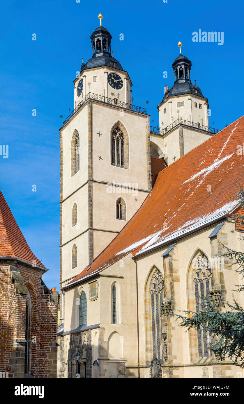 Saint Mary's Church, Wittenberg, Germany. Martin Luther's church ...