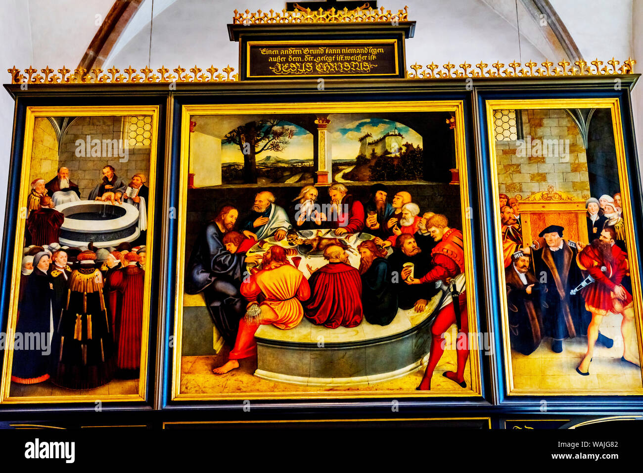 Saint Mary's Church, Wittenberg, Germany. Martin Luther's church ...