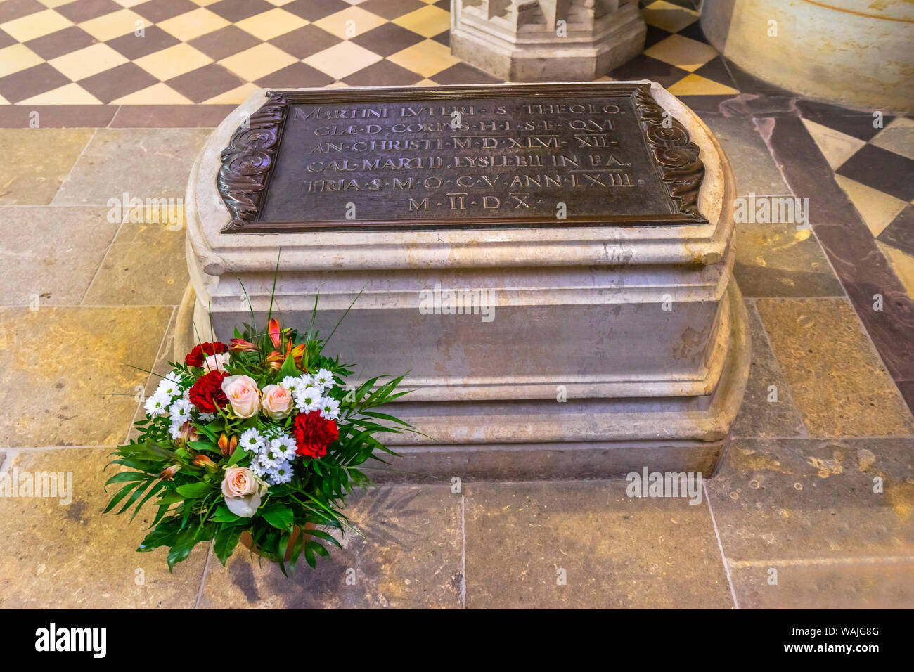 Martin Luther's Grave All Saints' Castle, Wittenberg, Germany. Where ...