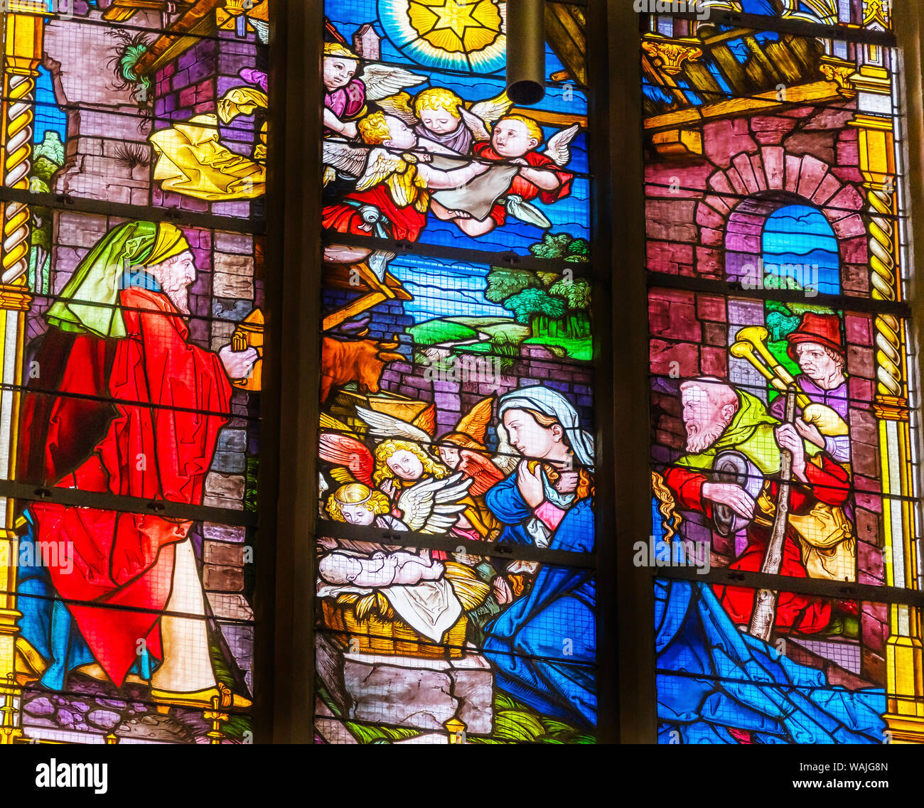 Mary Nativity Wise Men Stained Glass All Saints' Castle, Wittenberg ...