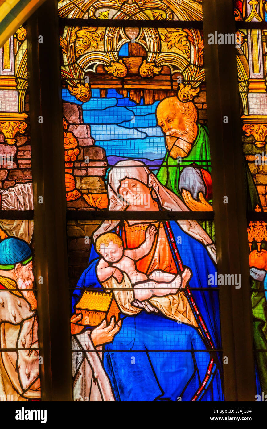 Mary Nativity Wise Men Stained Glass All Saints' Castle, Wittenberg ...