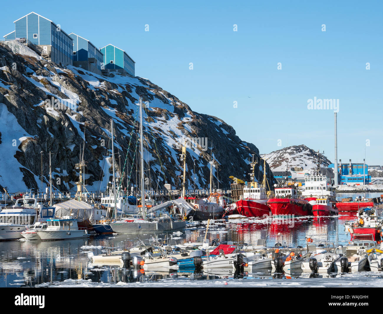 Nuuk Harbour. Nuuk, capital of Greenland. (Editorial Use Only Stock ...
