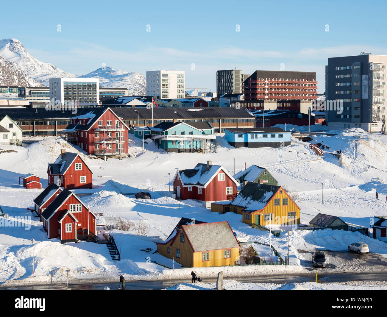 Nuuk, capital of Greenland. (Editorial Use Only Stock Photo - Alamy