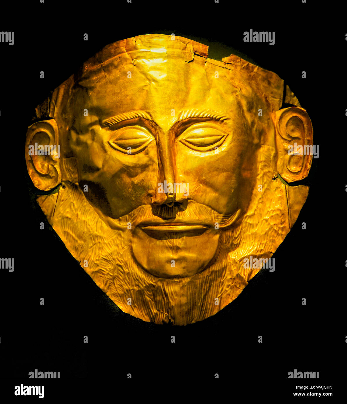Golden mask of agamemnon hi-res stock photography and images - Alamy
