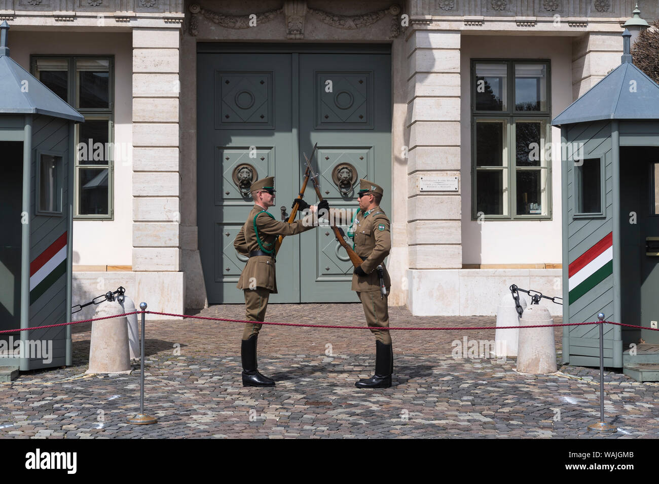 Two guards in front entrance hi-res stock photography and images - Alamy