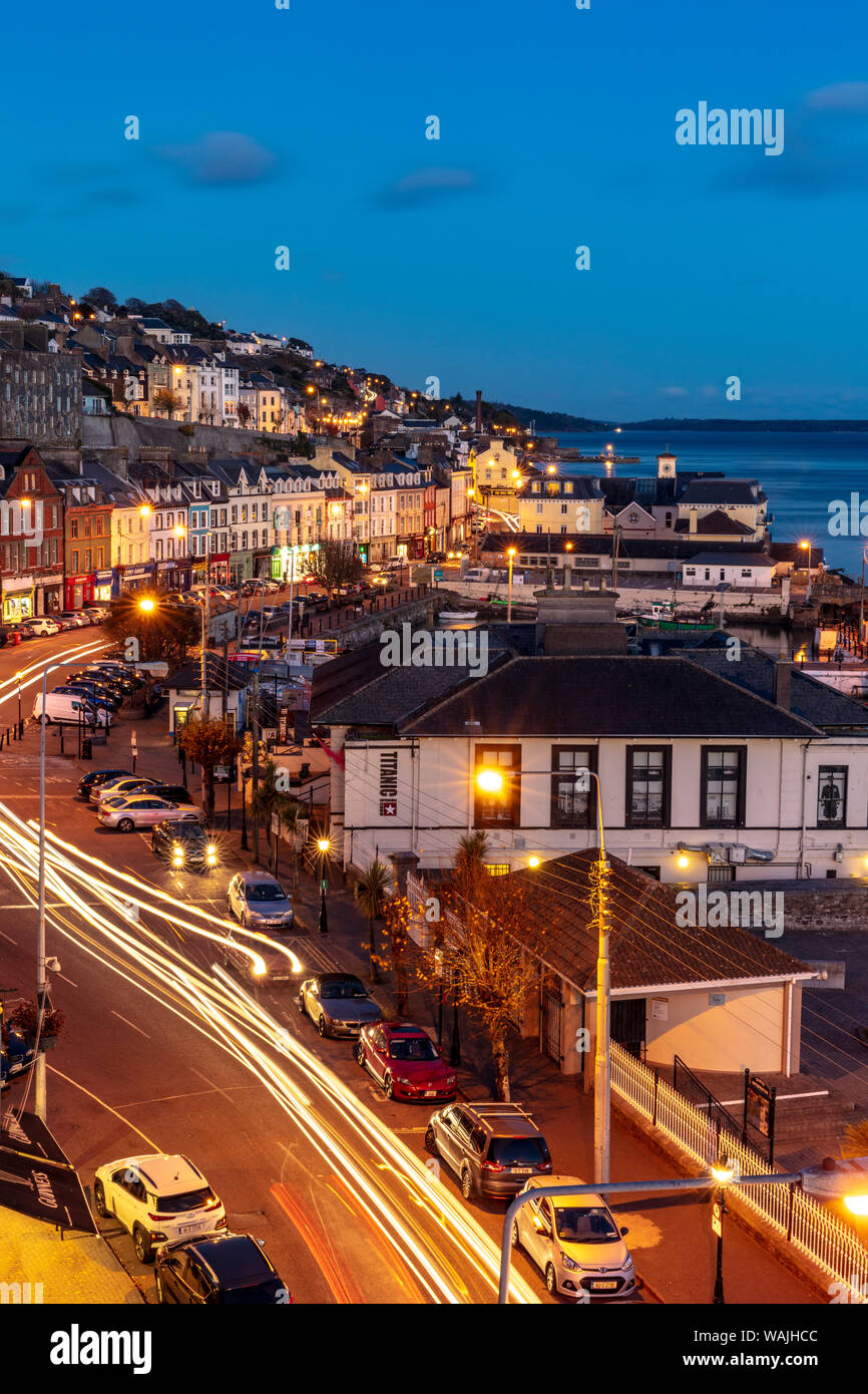 Dusk in Cobh, Ireland Stock Photo - Alamy