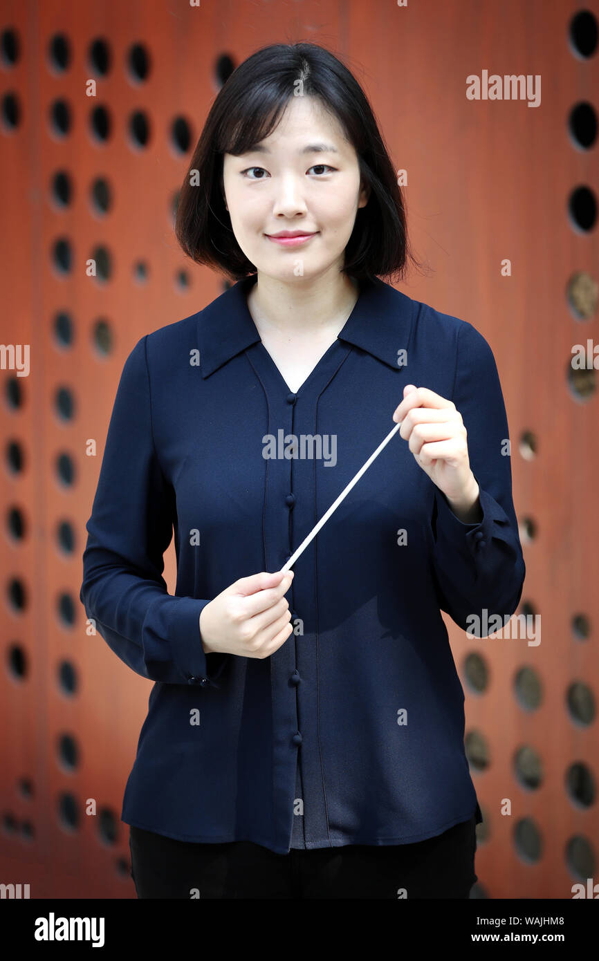 21st Aug, 2019. S. Korean conductor Kim Yu-won Kim Yu-won, who conducts ...