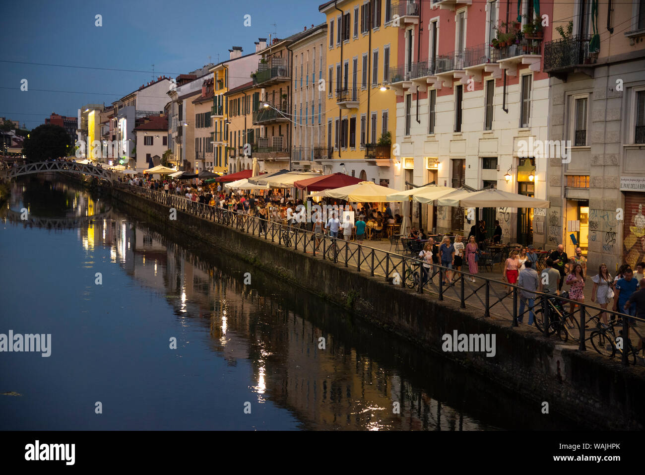Naviglio at night hi-res stock photography and images - Alamy
