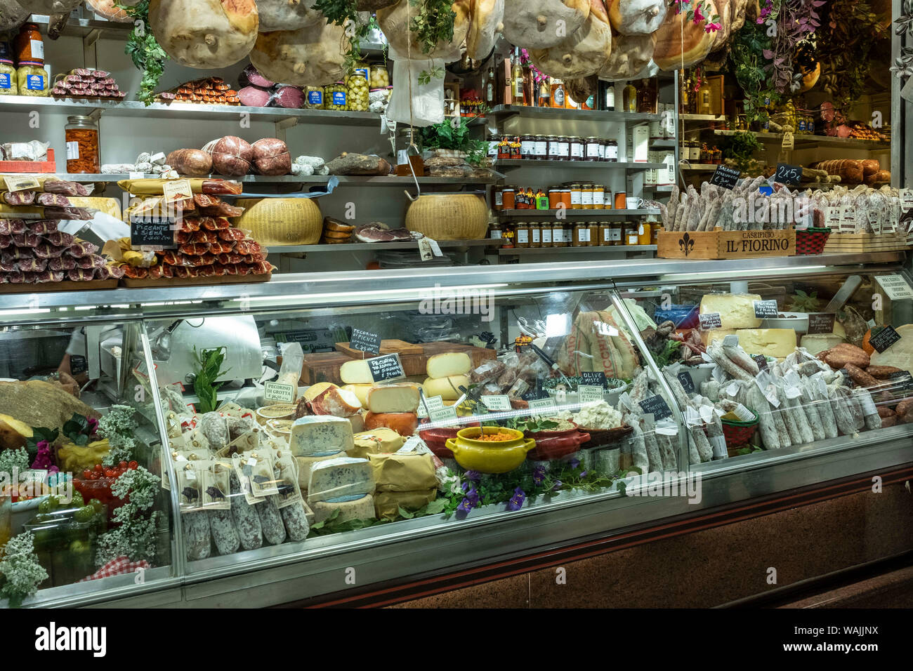 Italy, Florence, food display Stock Photo - Alamy
